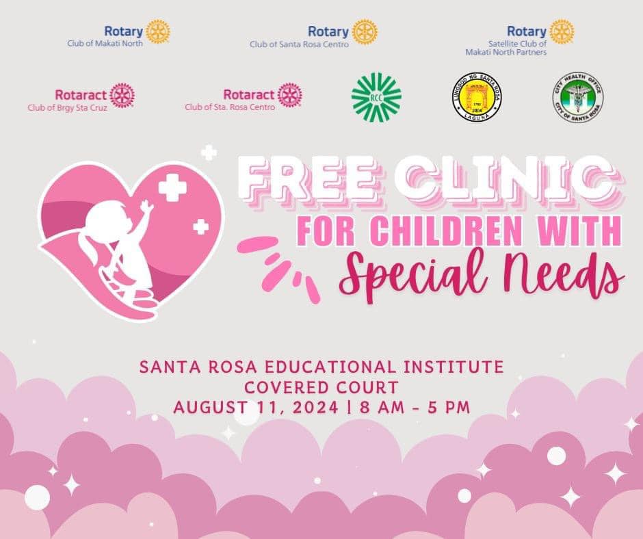 Free Clinic for Children with Special Needs – Rotary Club of Sta. Rosa ...